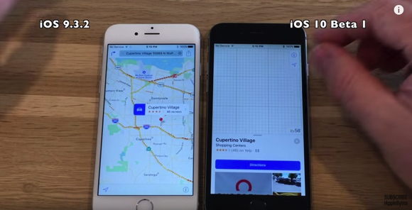 【動画】「iOS10 beta1」と「iOS9.3.2」を速度比較(iPhone5sの場合) - iPhone Mania