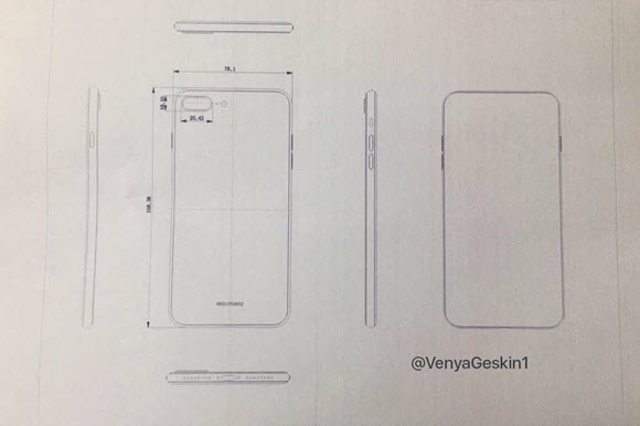 iPhone8/7s Plusの図面が公開！本体サイズも明記 - iPhone Mania