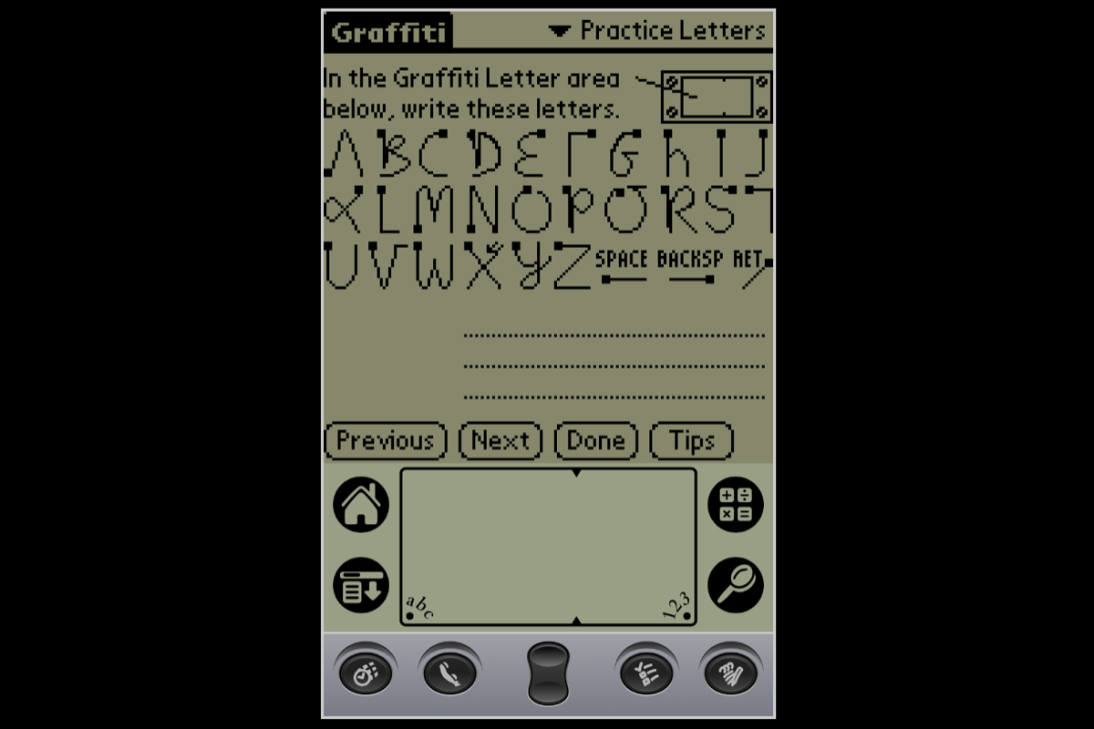 Palm Pilotエミュレータが公開〜ブラウザ上でGraffiti入力可能 - iPhone Mania